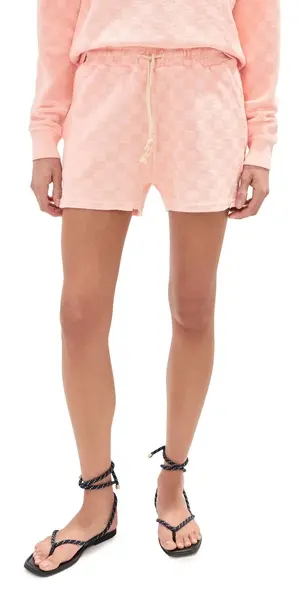 STATE & LAKE Paris Terry Cloth Shorts - Pink