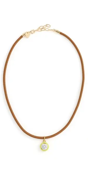 HART Enamel Bezel Cord Necklace