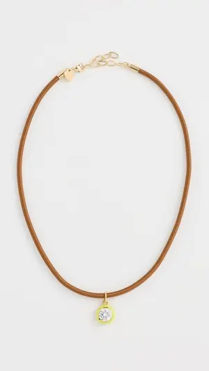 HART Enamel Bezel Cord Necklace