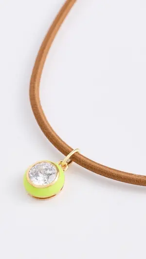 HART Enamel Bezel Cord Necklace