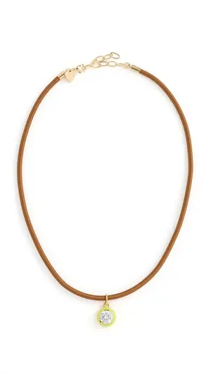 HART Enamel Bezel Cord Necklace