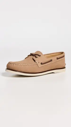 Sperry Gold Cup Authentic Original 2-eye Nubuck Boat - Beige