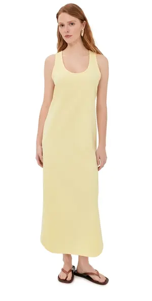 Wardrobe.NYC Matte Tank Dress - Lemon