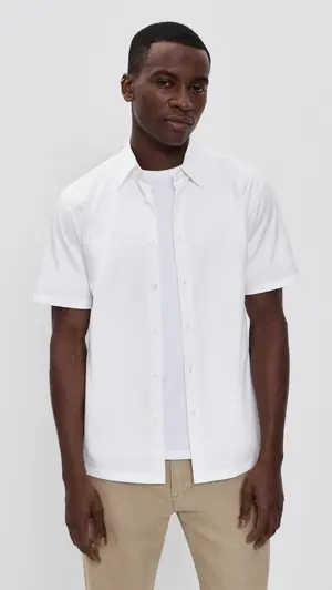 Theory Irving Short Sleeve Shirt - White