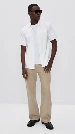 Theory Irving Short Sleeve Shirt - White