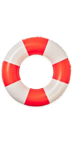 SUNNYLIFE Slim Tube Pool Ring - Tomato