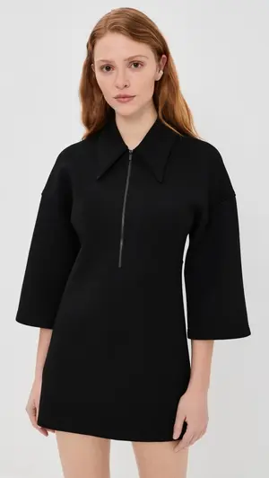 Tibi Slim Tunic With Zip Front