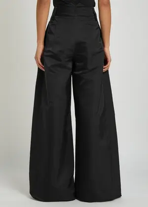 PATRICK MCDOWELL Alexandra Wide-leg Silk Trousers
