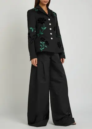 PATRICK MCDOWELL Alexandra Wide-leg Silk Trousers