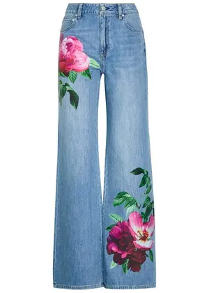 Alice + Olivia Floral Jeans For Women
