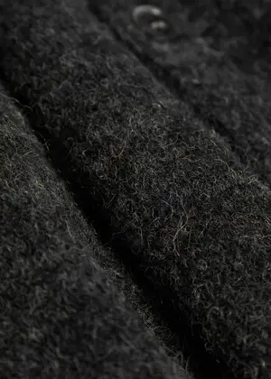 Our Legacy Brushed Wool-blend Polo Shirt - Charcoal