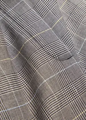 Veronica Beard Checked Straight-leg Trousers - Black