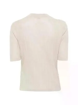JOSEPH Ribbed Knit Button V-neck Cardigan - Neutrals