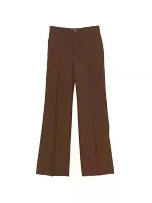 Gucci Pressed-crease Button Trousers