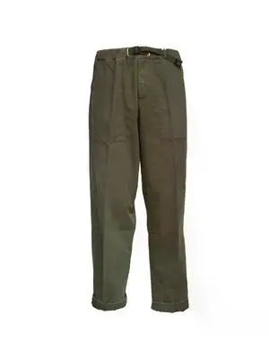 WHITE SAND Elasticated Waist Cargo Trousers