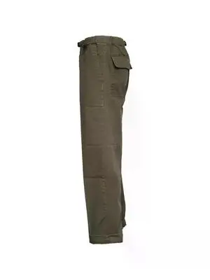 WHITE SAND Elasticated Waist Cargo Trousers