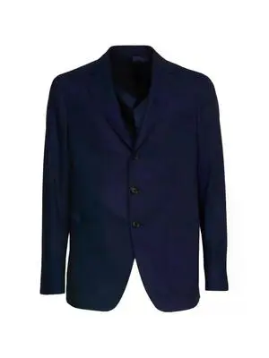 Caruso Classic Lapel Single-breasted Blazer