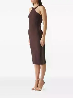 Elisabetta Franchi Halterneck Midi Dress