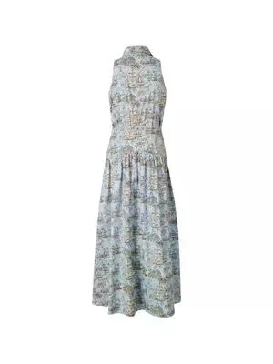Staud Romy Sleeveless Shirtdress