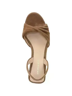 Veronica Beard Tullia Twisted Sandals - Brown