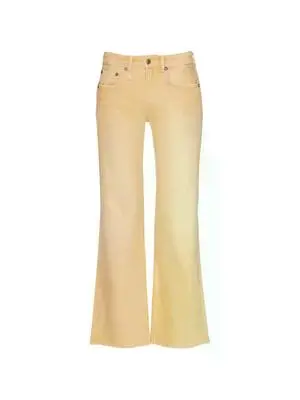 R13 Joan Cropped Flared Jeans