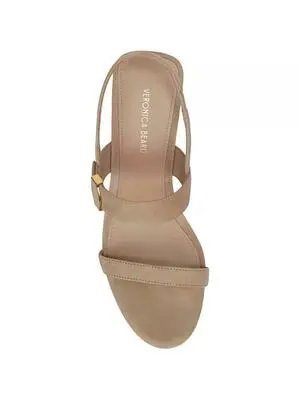 Veronica Beard Genetta Buckle Strap Sandals - Neutrals