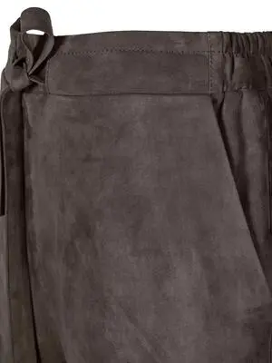 DESA 1972 Tie-waist Suede Palazzo Trousers