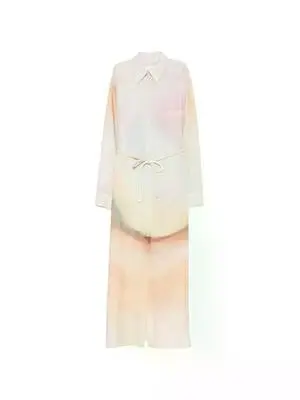 Nanushka Buttoned Tie Shirt Dress