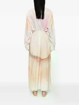 Nanushka Buttoned Tie Shirt Dress