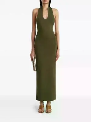 Khaite Mahi Knit Halter Dress