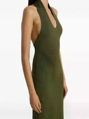Khaite Mahi Knit Halter Dress