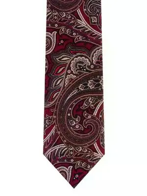 GABRIELE PASINI Paisley-print Silk Neck Tie