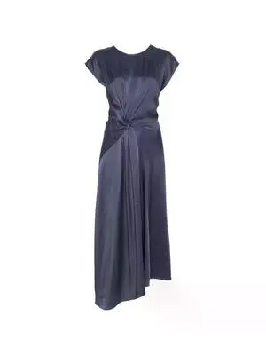Victoria Beckham Twisted Midi Dress - Blue