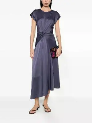 Victoria Beckham Twisted Midi Dress - Blue