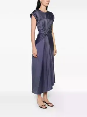 Victoria Beckham Twisted Midi Dress - Blue