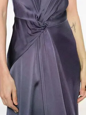 Victoria Beckham Twisted Midi Dress - Blue