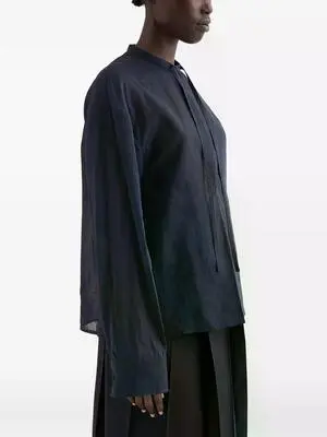 JIL SANDER Plastron Drawstring Blouse