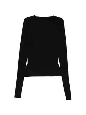 Rick Owens Temple Long-sleeve Top - Black