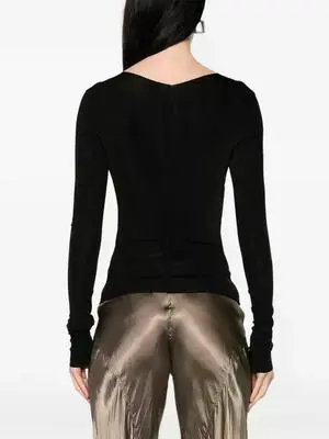 Rick Owens Temple Long-sleeve Top - Black