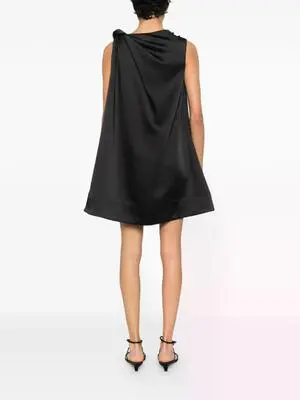 ELEH Knot-detail Mini Dress - Black