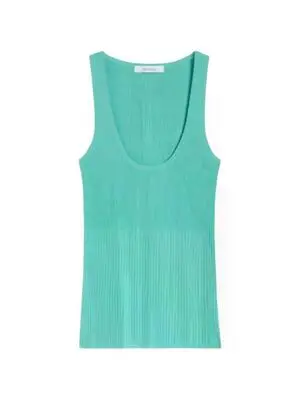 Max Mara Ribbed Tank Top - Green