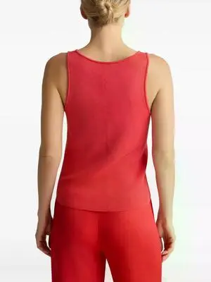 St. John Logo Detail Tank Top - Red