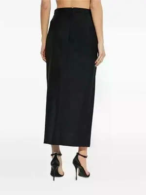 Givenchy Draped Midi Skirt - Black