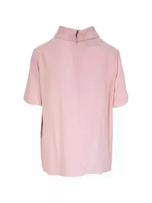 Valentino Garavani High-neck Short-sleeve Blouse - Pink