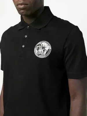 Versace Medusa-embroidered Polo Shirt
