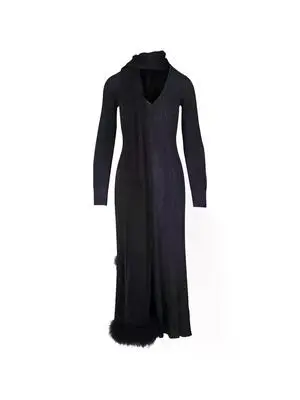 Valentino Garavani V-neck Maxi Dress - Black