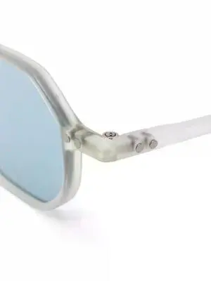 EYEPETIZER Geometric-frame Sunglasses - Blue