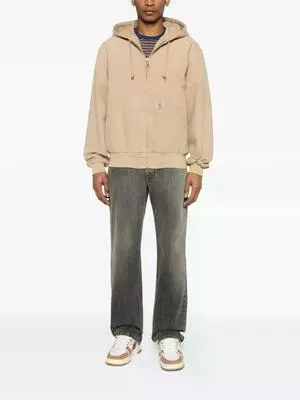 Carhartt Work In Progress Og Active Hooded Zipped Jacket - Neutrals