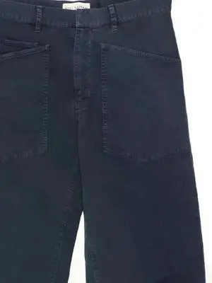 NILI LOTAN Patch-pocket Trousers - Blue
