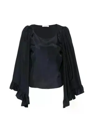 Dorothee Schumacher Playful Volumes Ruffled Blouse - Blue